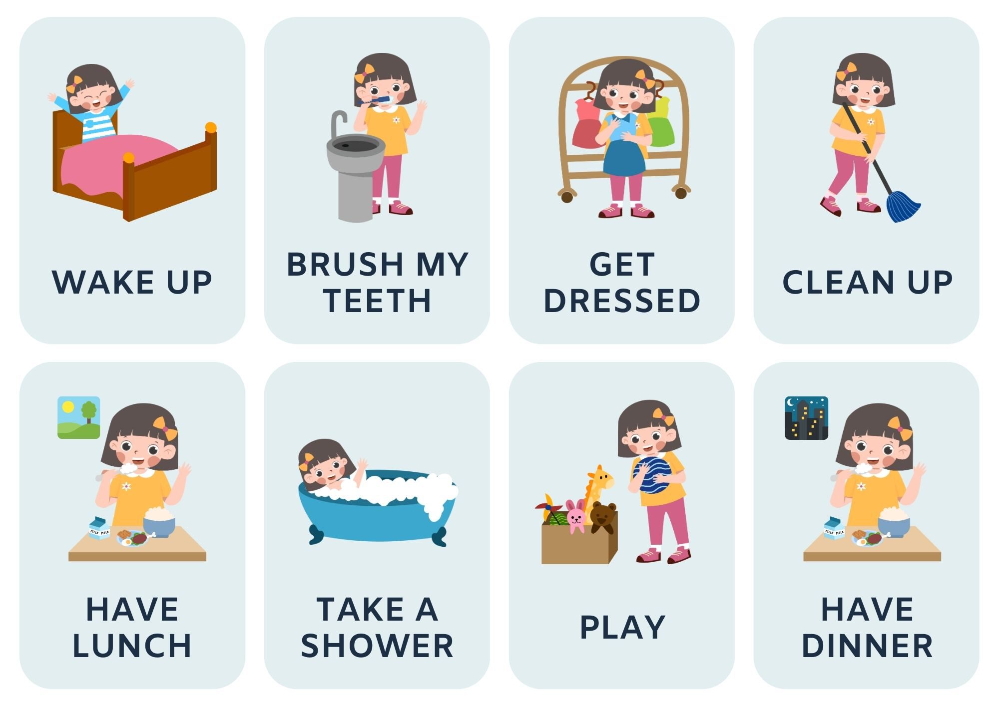 Língua Inglesa – Daily actions (Ações diárias) – Conexão Escola SME