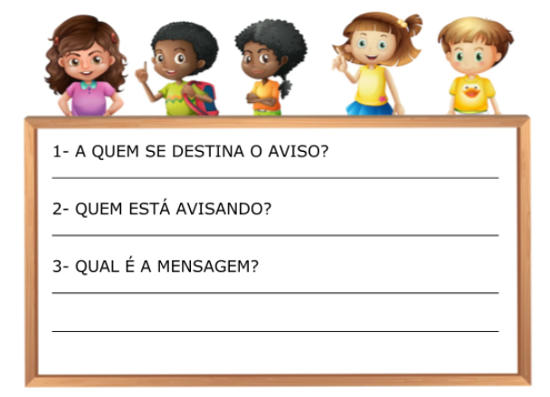 Língua Portuguesa – Avisos e recados – Conexão Escola SME