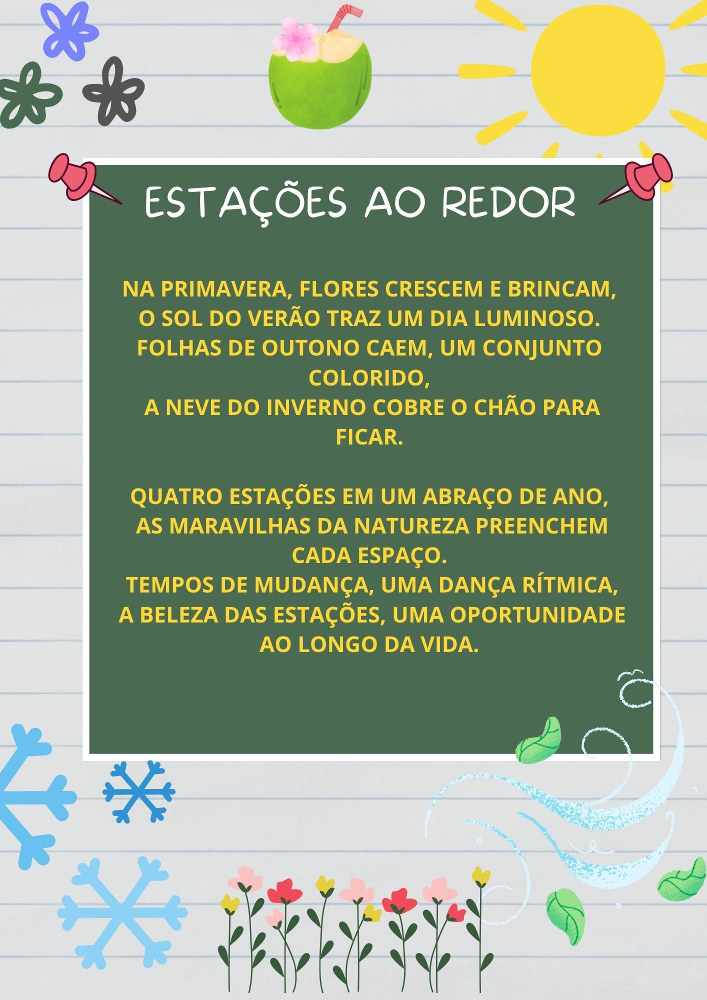 Língua Inglesa – Seasons and weather (Estações do Ano e Clima ...