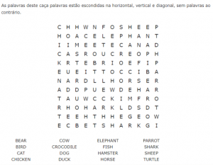 Língua Inglesa – Animals (Animais) – Conexão Escola SME