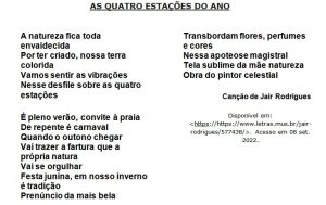 Ciências da Natureza – Estações no ano – Conexão Escola SME