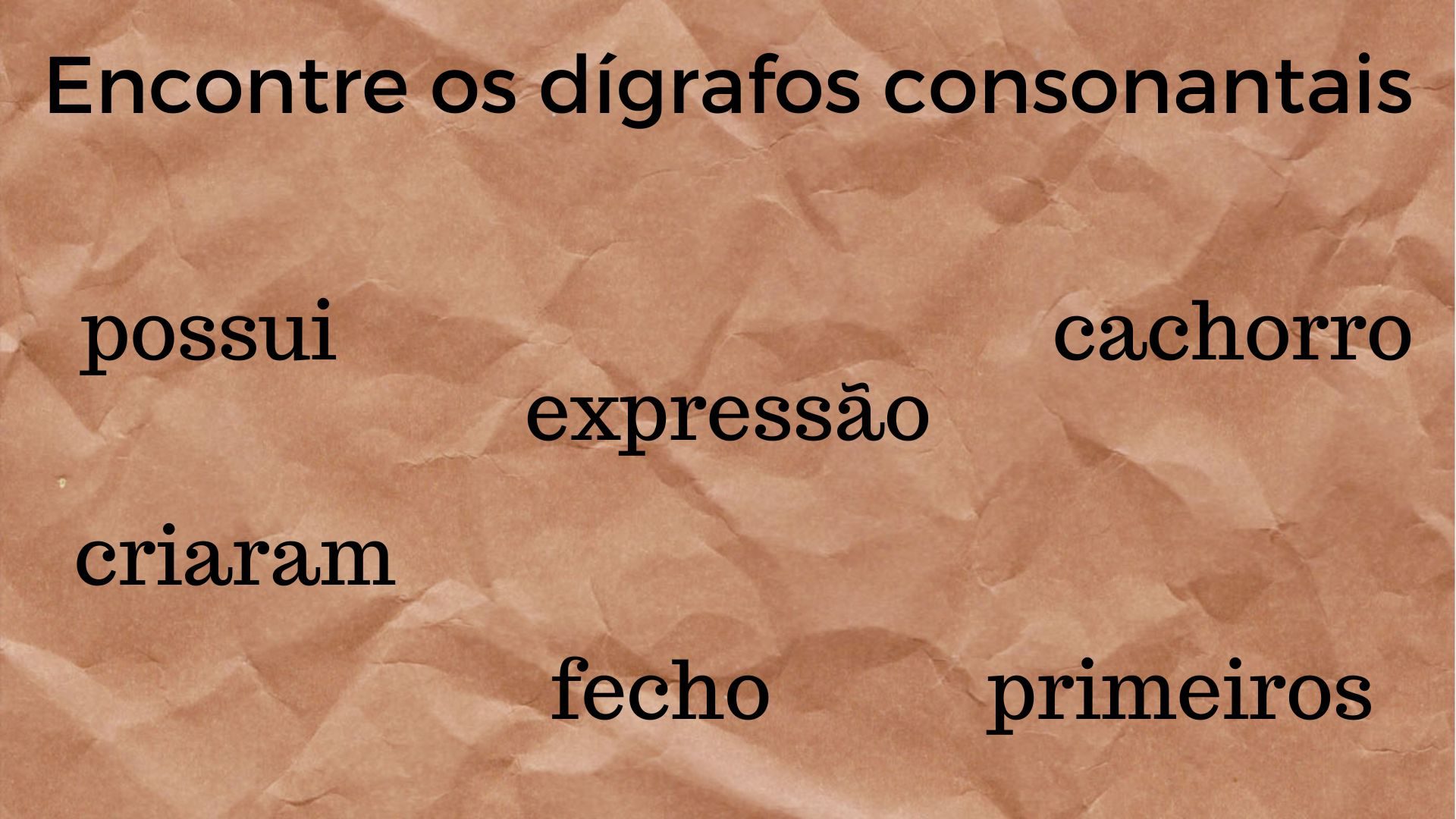 Língua Portuguesa: Dígrafos consonantais nh, lh e ch – Conexão Escola SME