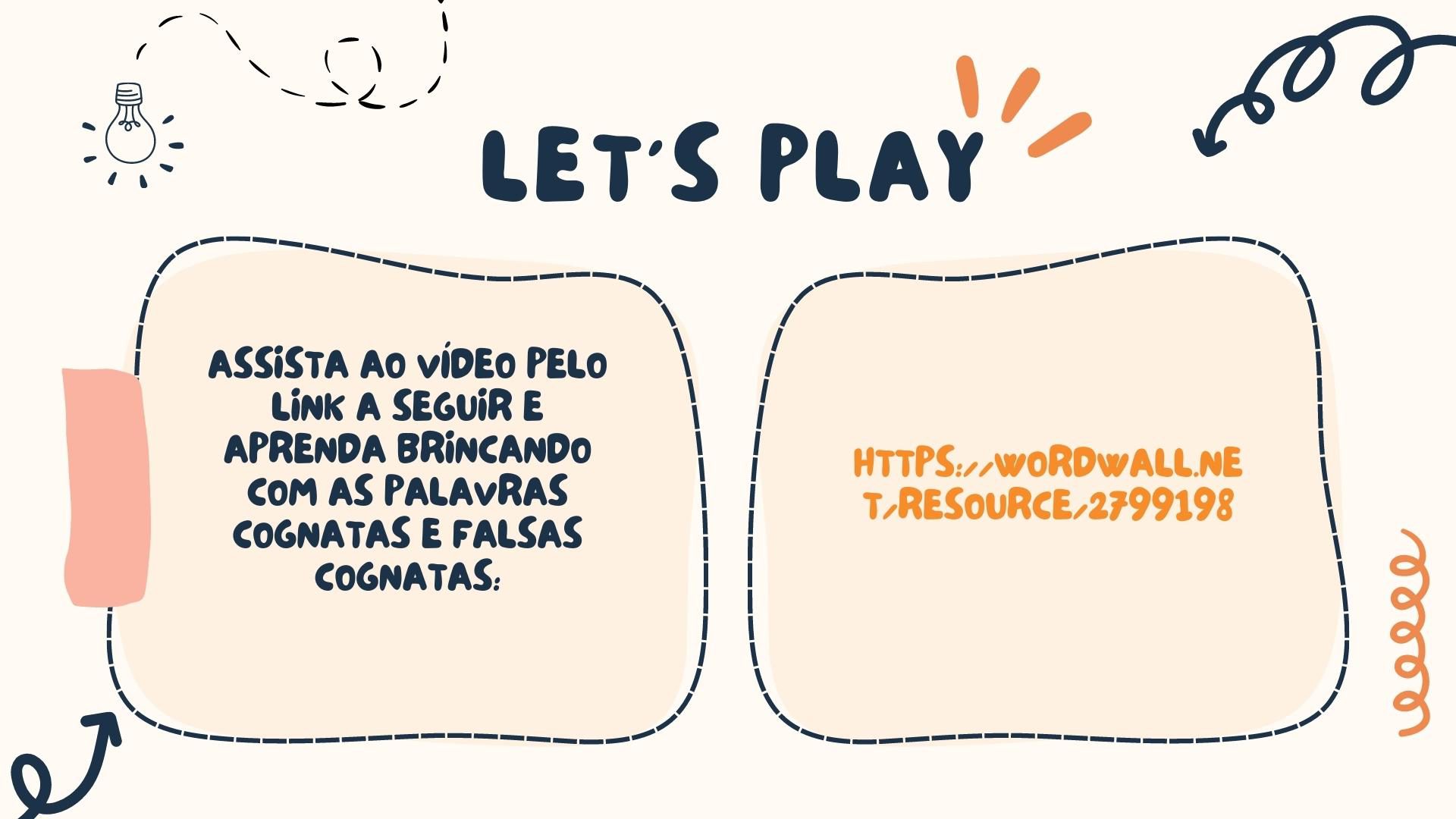 Língua Inglesa – Cognate Words (Palavras cognatas) – Conexão Escola SME