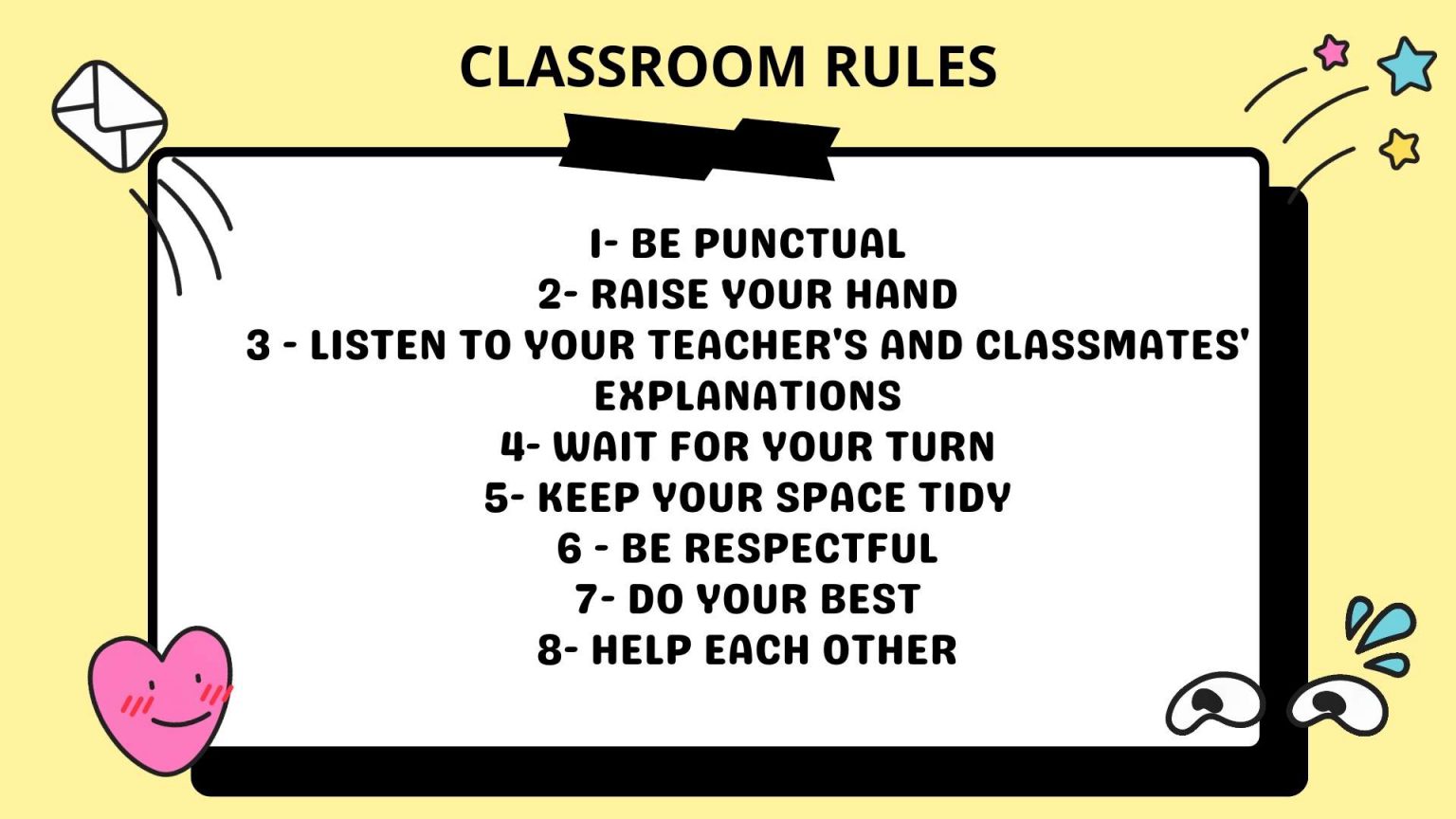 Língua Inglesa – Classroom rules – Conexão Escola SME