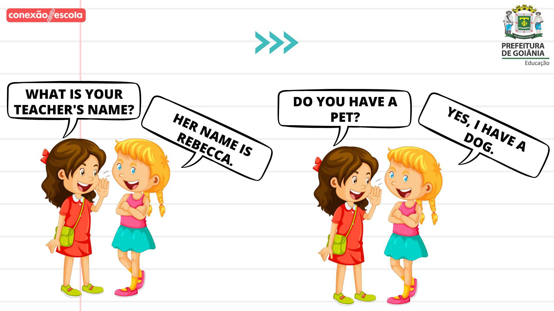 Língua Inglesa – Interviewing your classmates – Conexão Escola SME