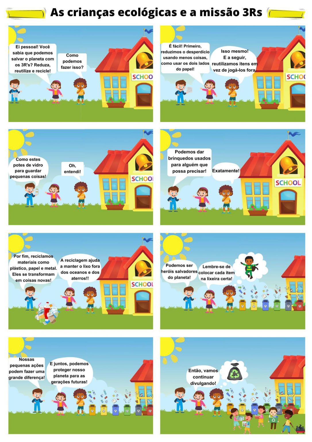 Língua Inglesa – The 3 R’s – Reduce, Reuse and Recycle – Conexão Escola SME