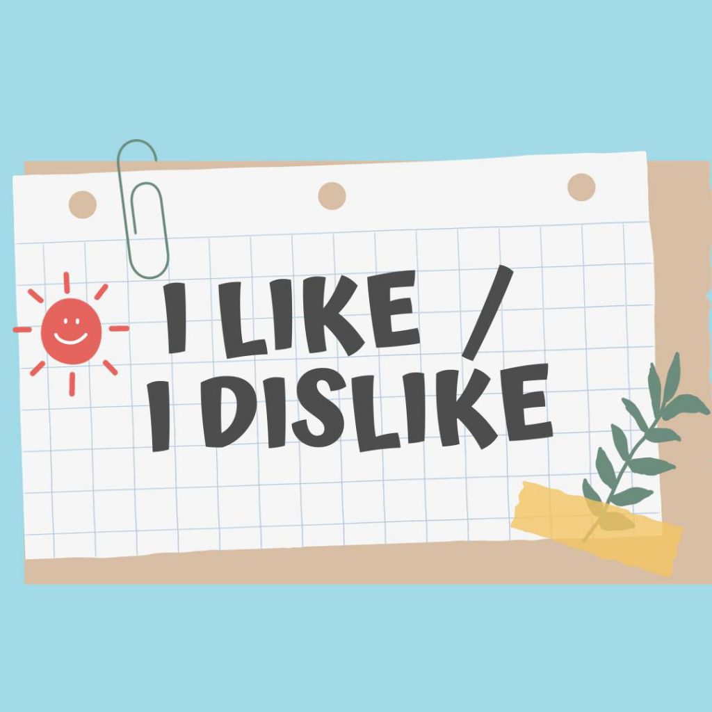 Língua Inglesa – I like / I dislike – Conexão Escola SME