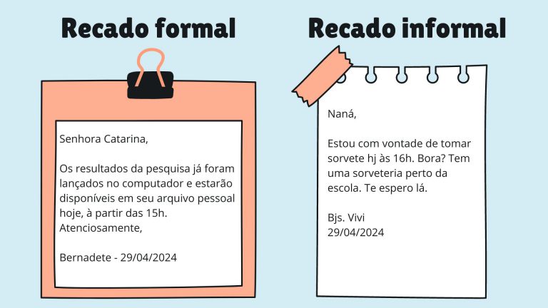 Língua Portuguesa – Recado – Conexão Escola SME