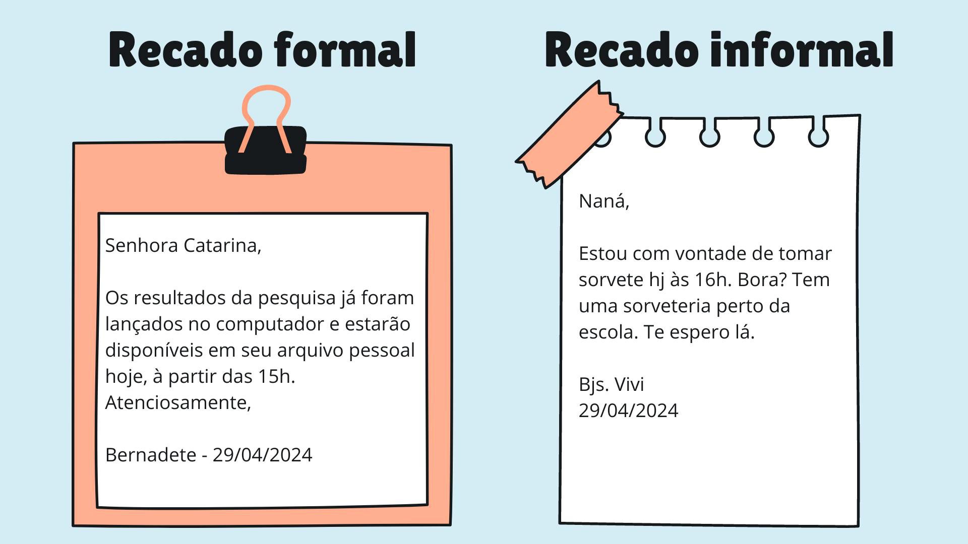 Língua Portuguesa – Recado – Conexão Escola SME