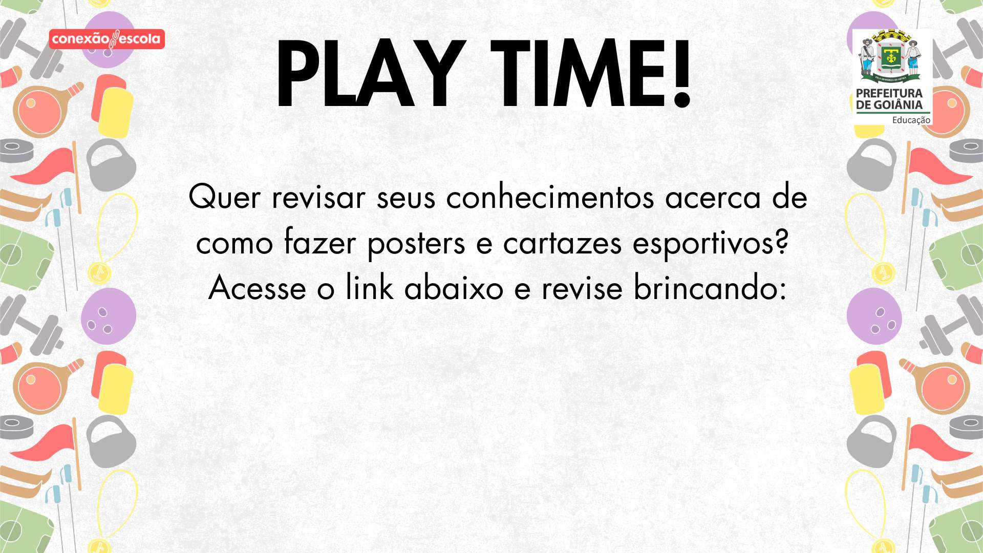 Língua Inglesa – Sports posters and invitations – Conexão Escola SME