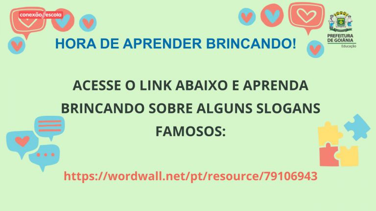 Língua Portuguesa – Slogan – Conexão Escola SME