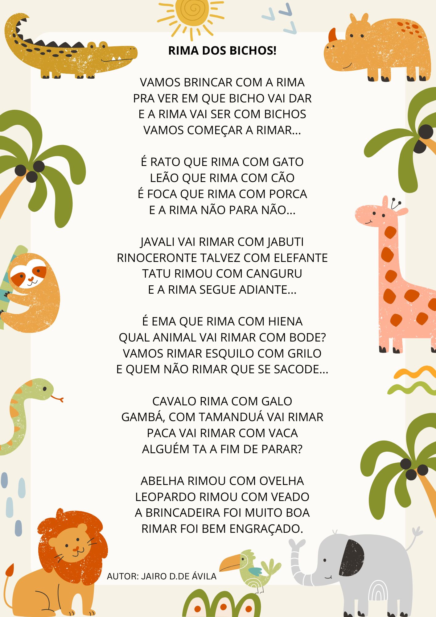 Língua Portuguesa – Poesia e rimas – Conexão Escola SME